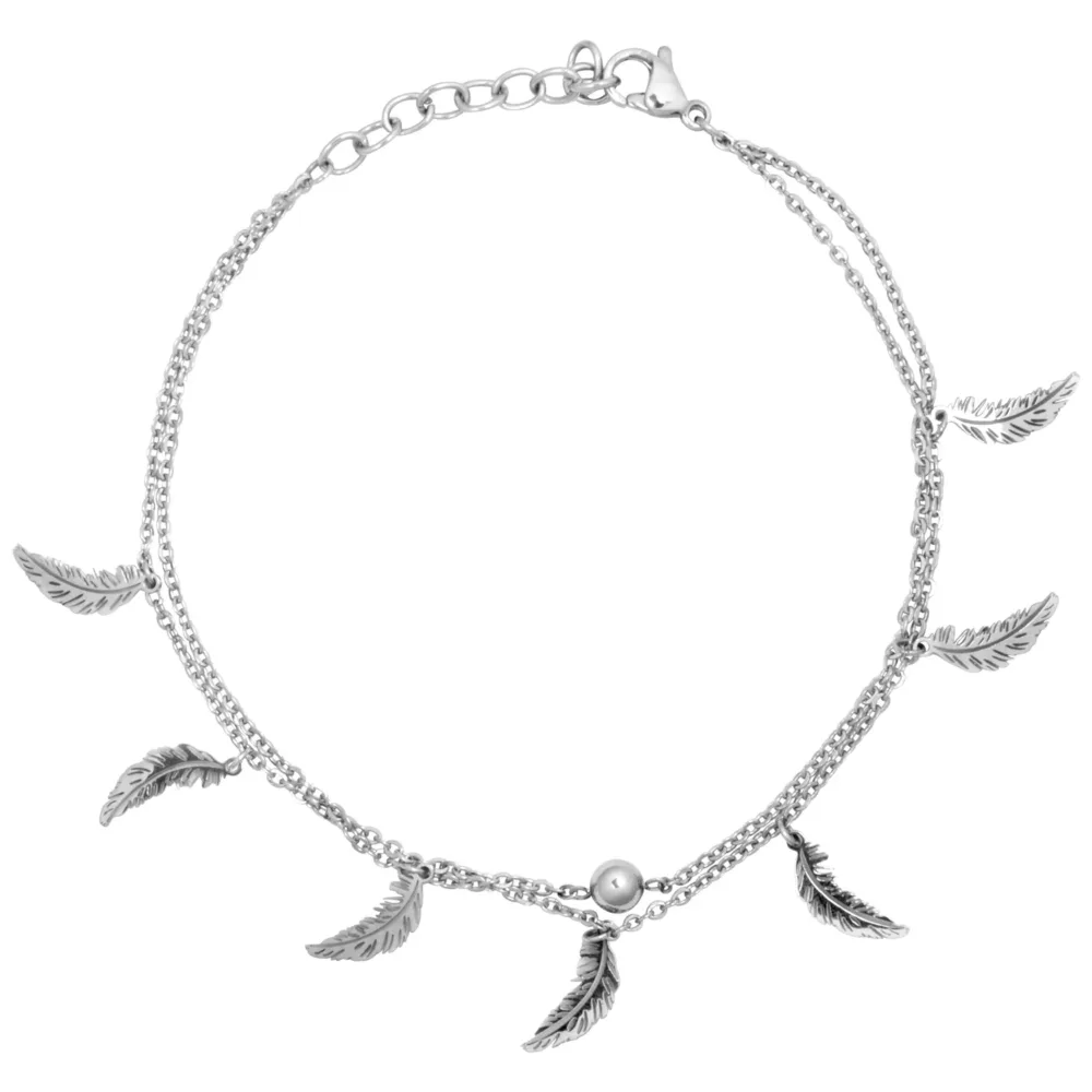 Feathers Multilayer Ankle Chain - Wildcat International