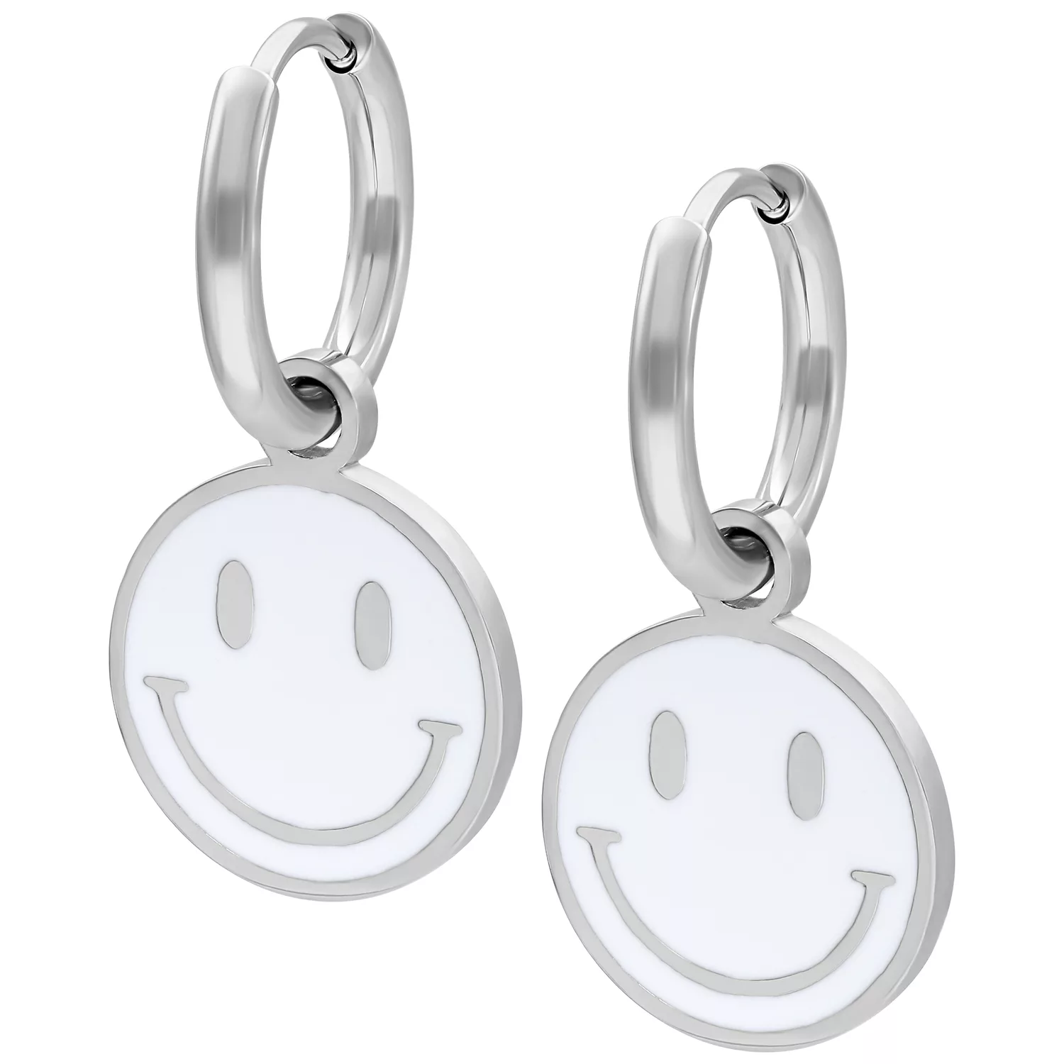 Little White Smiley Hoops - Wildcat International