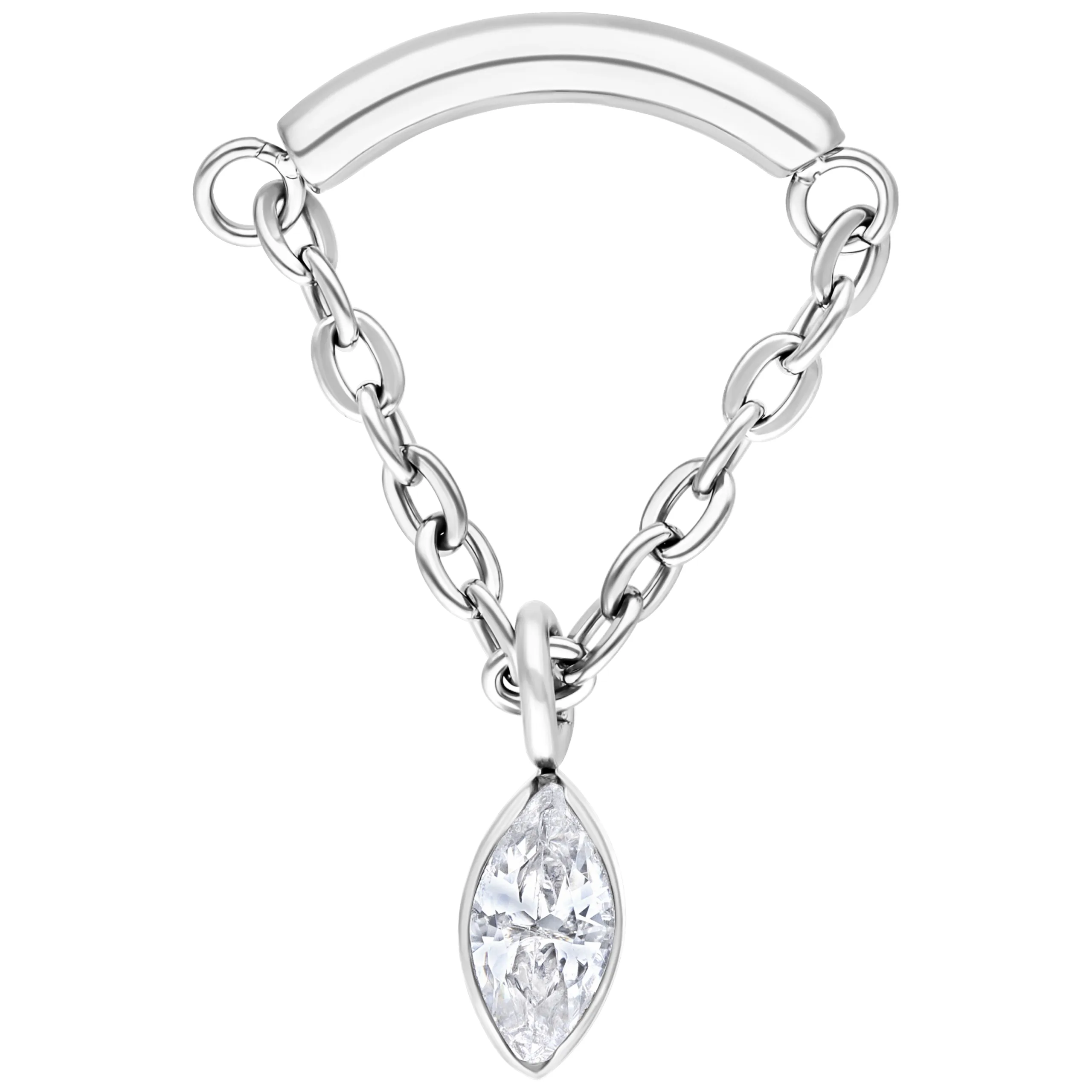 Crystal Triangle Hidden Helix Push Fit Attachment - Wildcat International