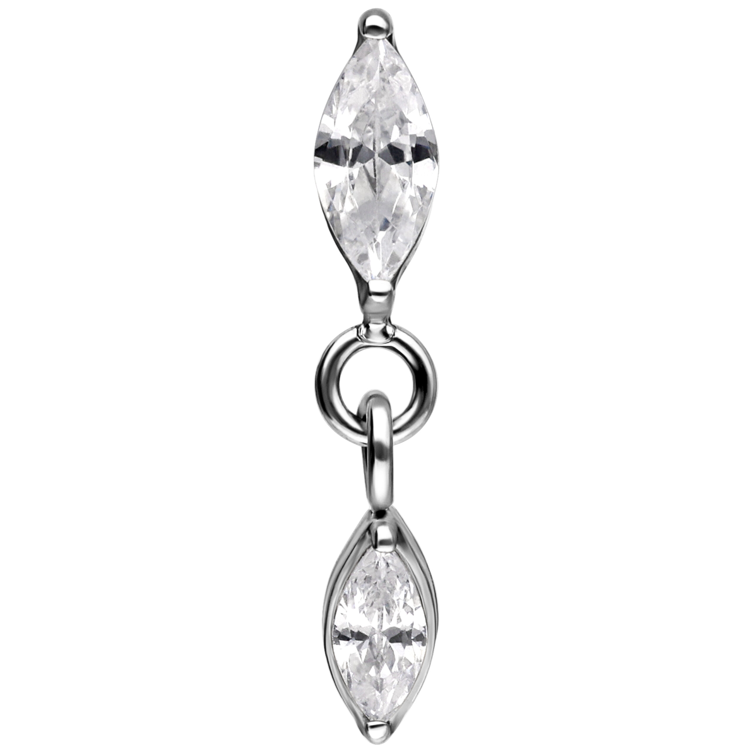 Push Fit Oval Crystal Drop Attachment - Wildcat International