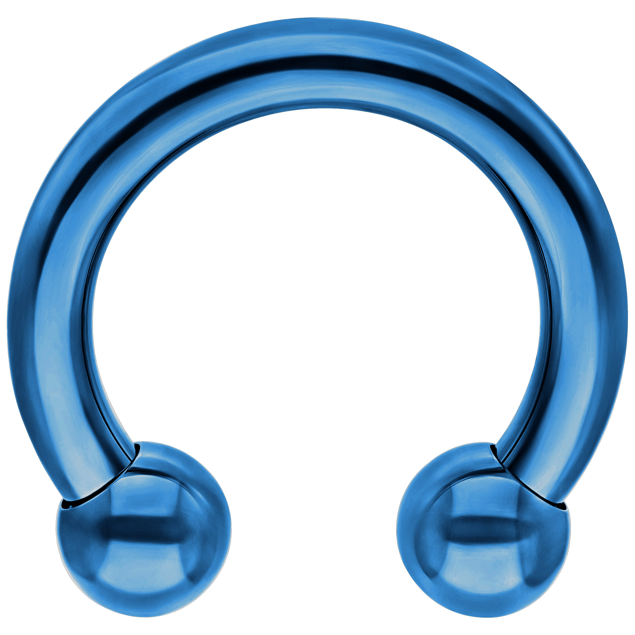 Circular Barbell Anodised Dark Blue - Wildcat International