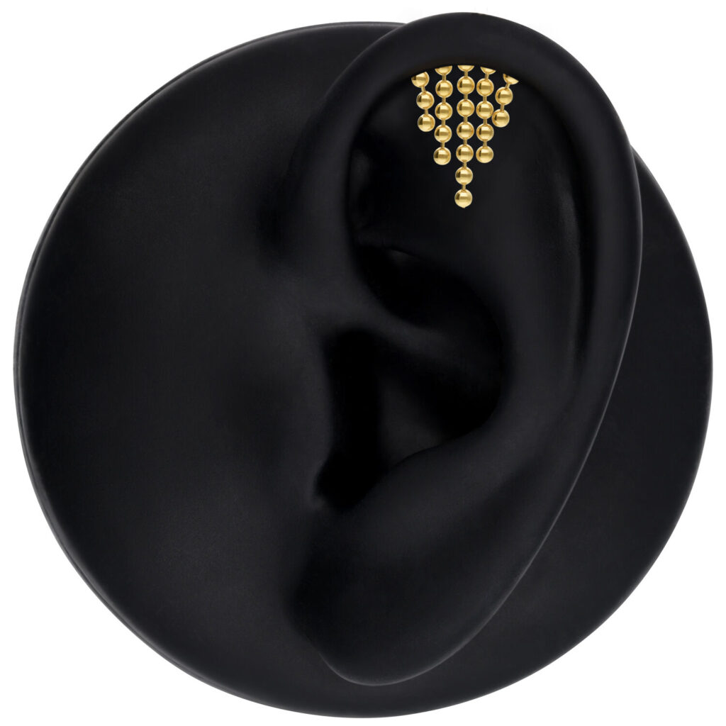 Wildcat® - 18K Internally Bubble Chains Hidden Helix Attachment ...