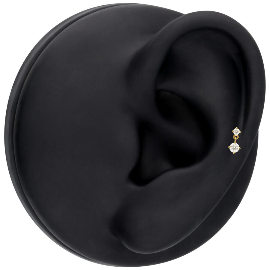 14K Perfect Fit Moissanit Crystal with Hanger Attachment - Wildcat ...